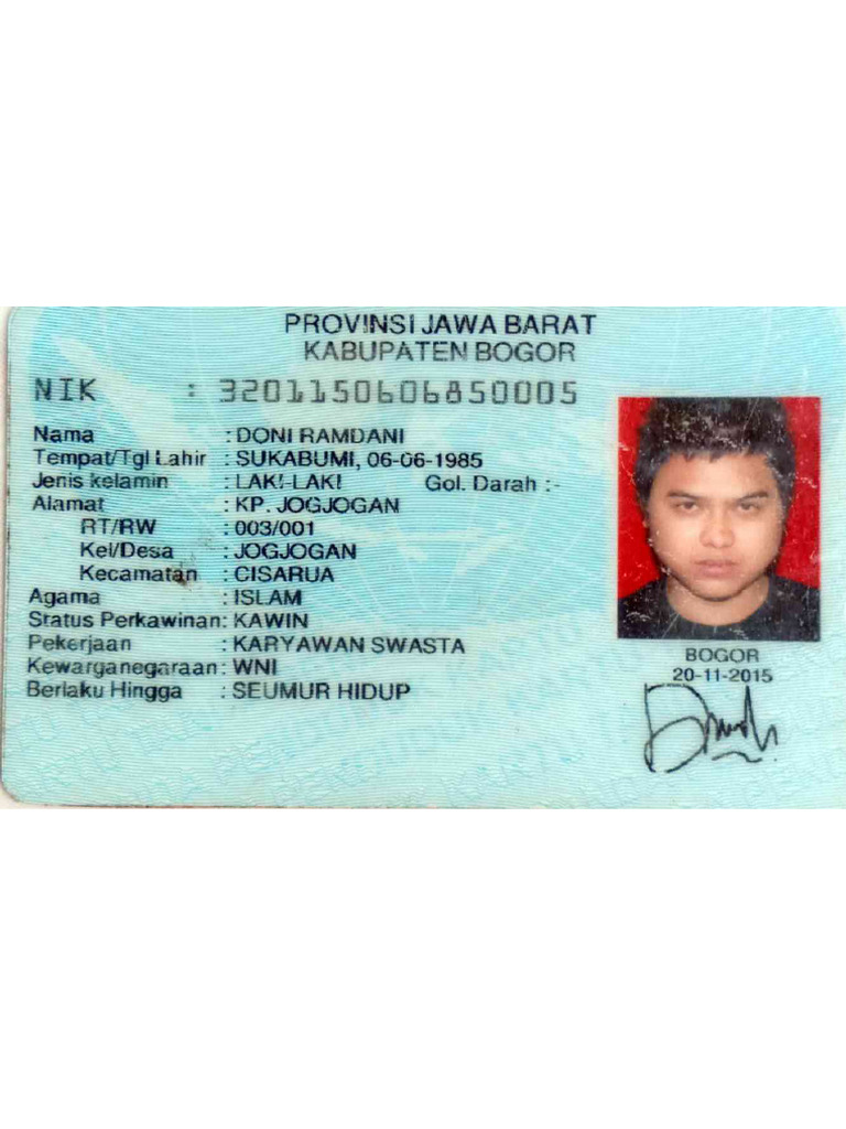 KTP Komisaris Baru - Doni Ramdani | PDF