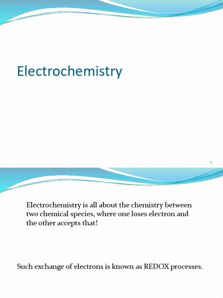 Electrochemistry NEP | PDF | Redox | Gibbs Free Energy