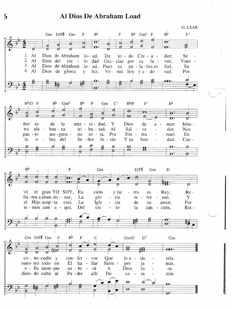 Al Dios de Abraham Load | PDF