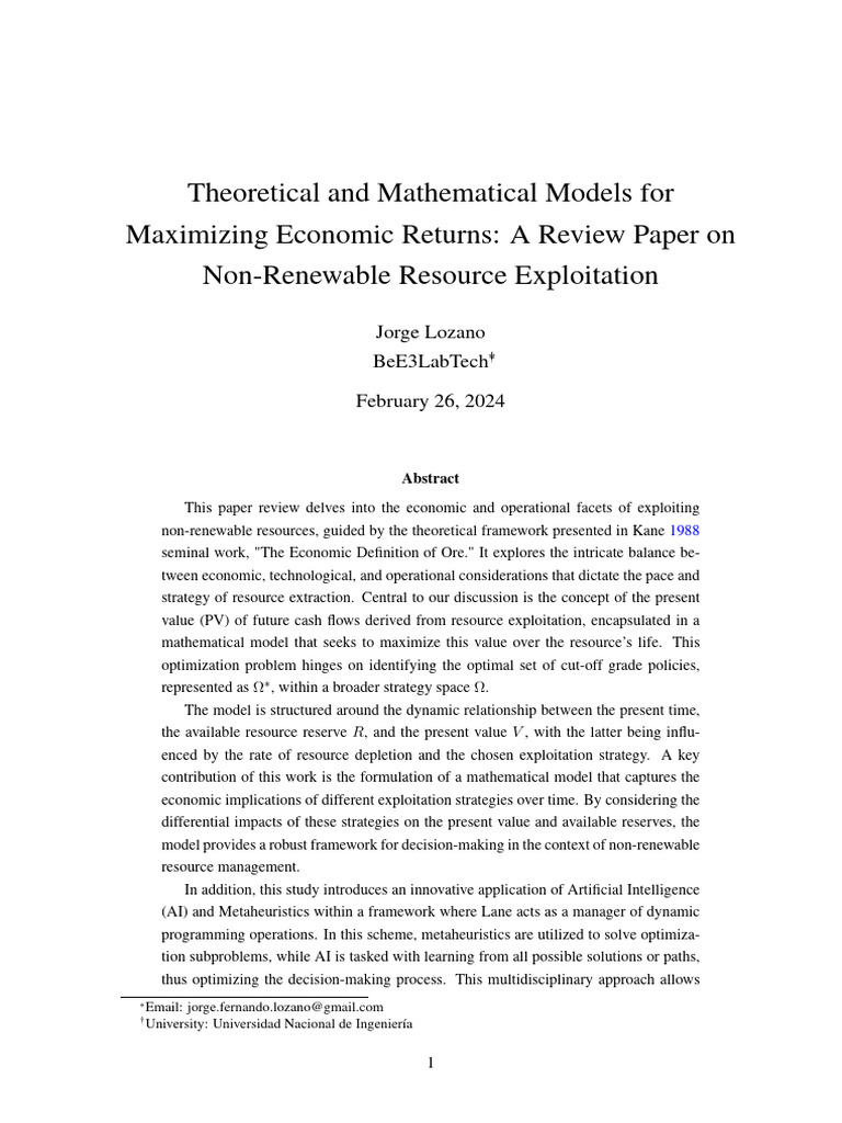Optimal_Resources_Math_Model_1715780796 | PDF | Mathematical ...