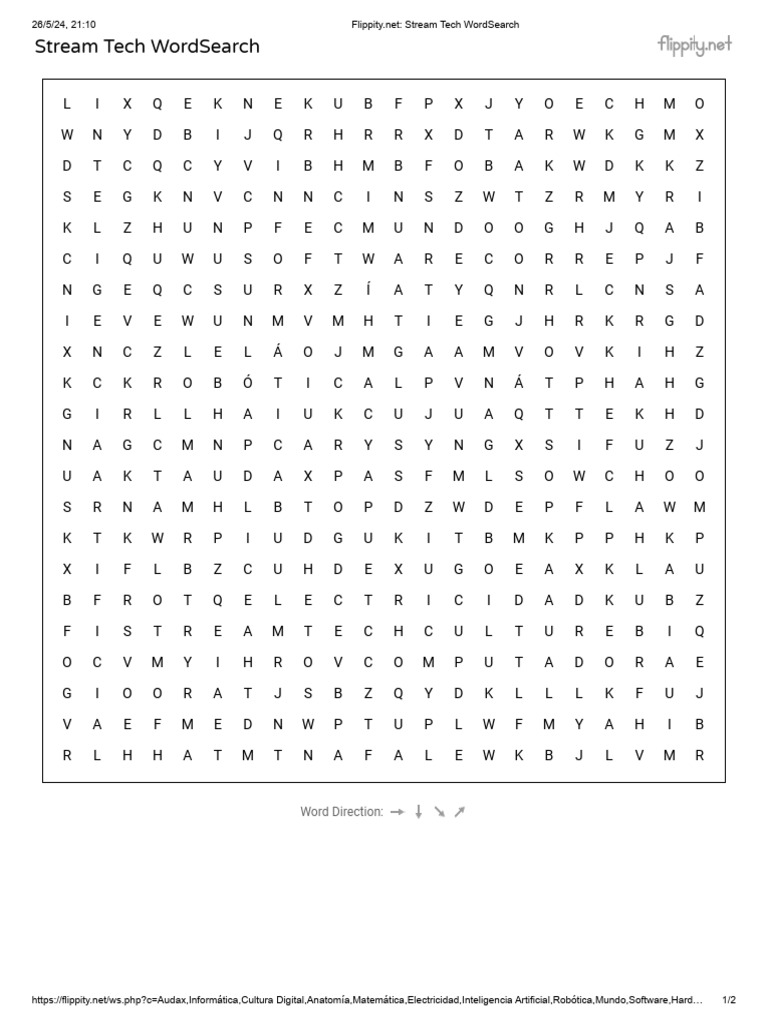 Stream Tech WordSearch | PDF | Informática | Ciencias de la Computación Stream Tech WordSearch | PDF | Informática | Ciencias de la Computación
