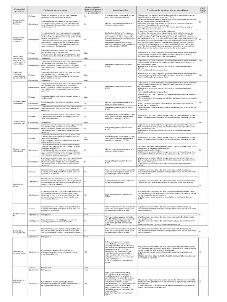 Puntos Criticos de Control Ejemplo | PDF