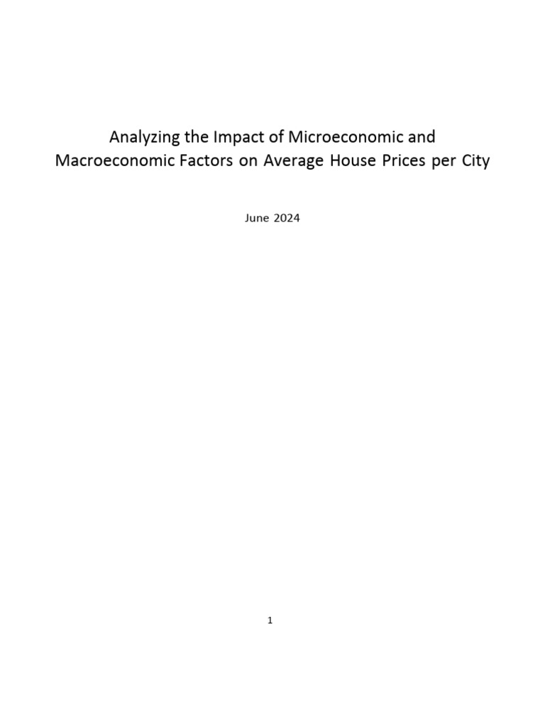 Analyzing The Impact of Microeconomic and Macroeconomic Factors On ...