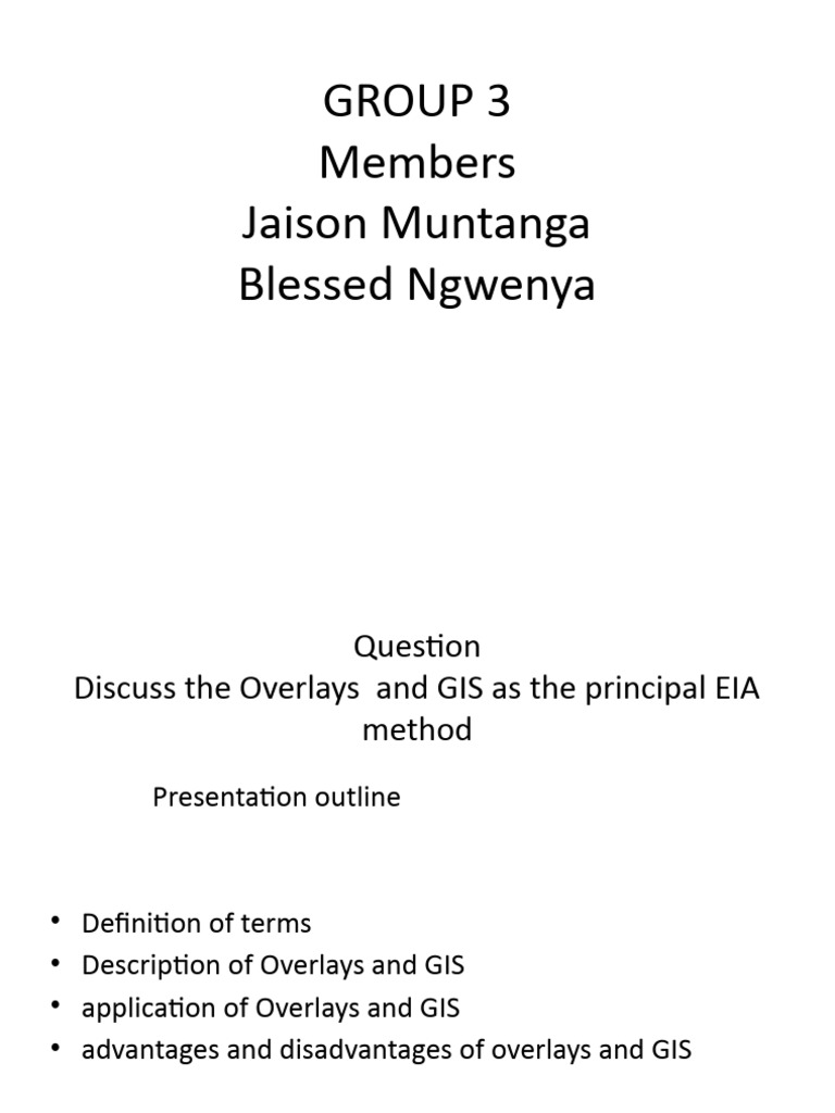 Presentation Group 3 Jaison and Blessed | PDF | Geographic Information ...