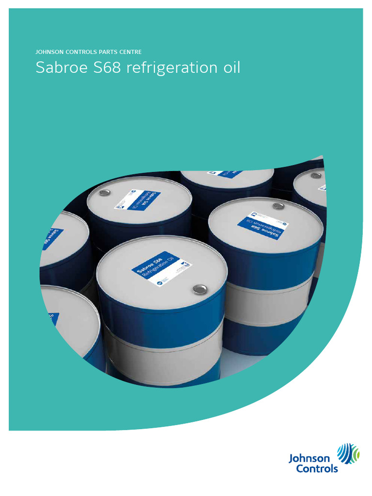 Data Sheet-SABROE S68 Refrigeration Oil | PDF | Lubricant | Refrigeration