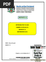 Setswana - T1 - Grade 6 MID-TERM ASSESSMENT | PDF