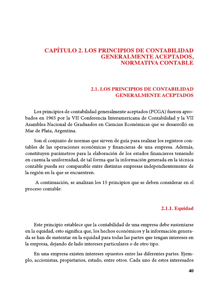 Principios de Contab Generalmente Aceptados | PDF