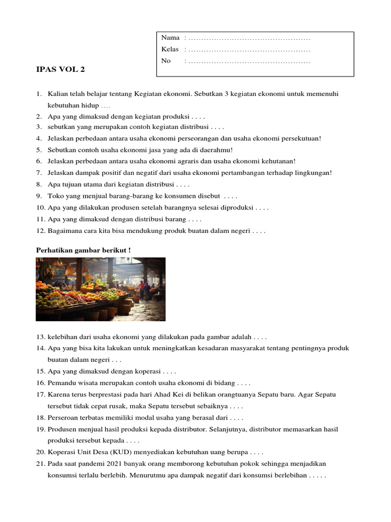 Latihan Soal Ipas Vol 2 | PDF