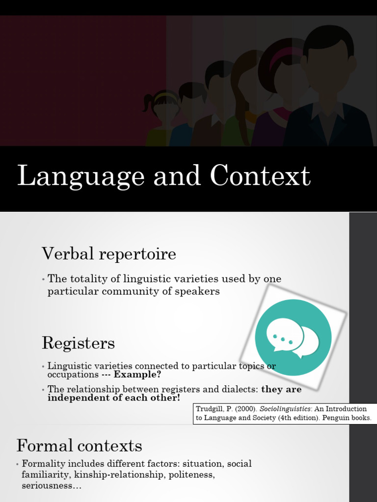 Language and Context | PDF | Sociolinguistics | German Language