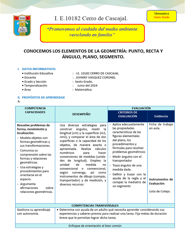 Elementos de La Geometría Punto Recta y Ángulo Plano Segmento | PDF | Geometría | Ángulo