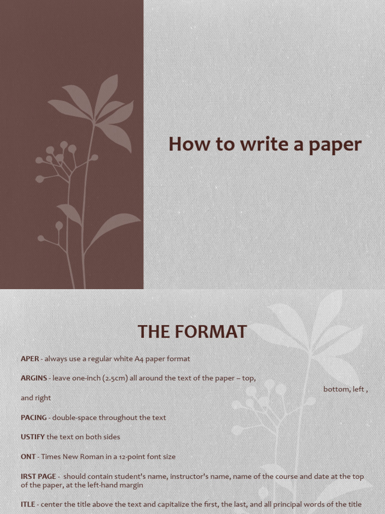 Paper Writing Format and Citation Guide | PDF | Quotation Mark | Bracket