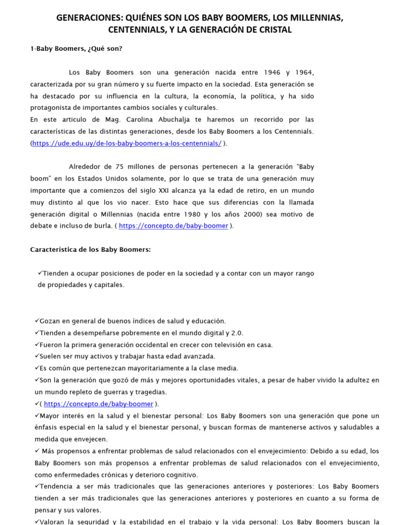 Aaaaa | PDF | Millennials | Baby Boomers