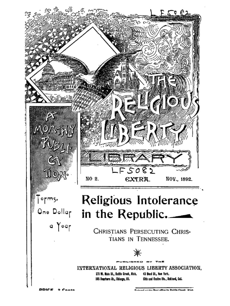 Religious Liberty Library No2.ReligiousintolerenceintheRepublic - 1 ...
