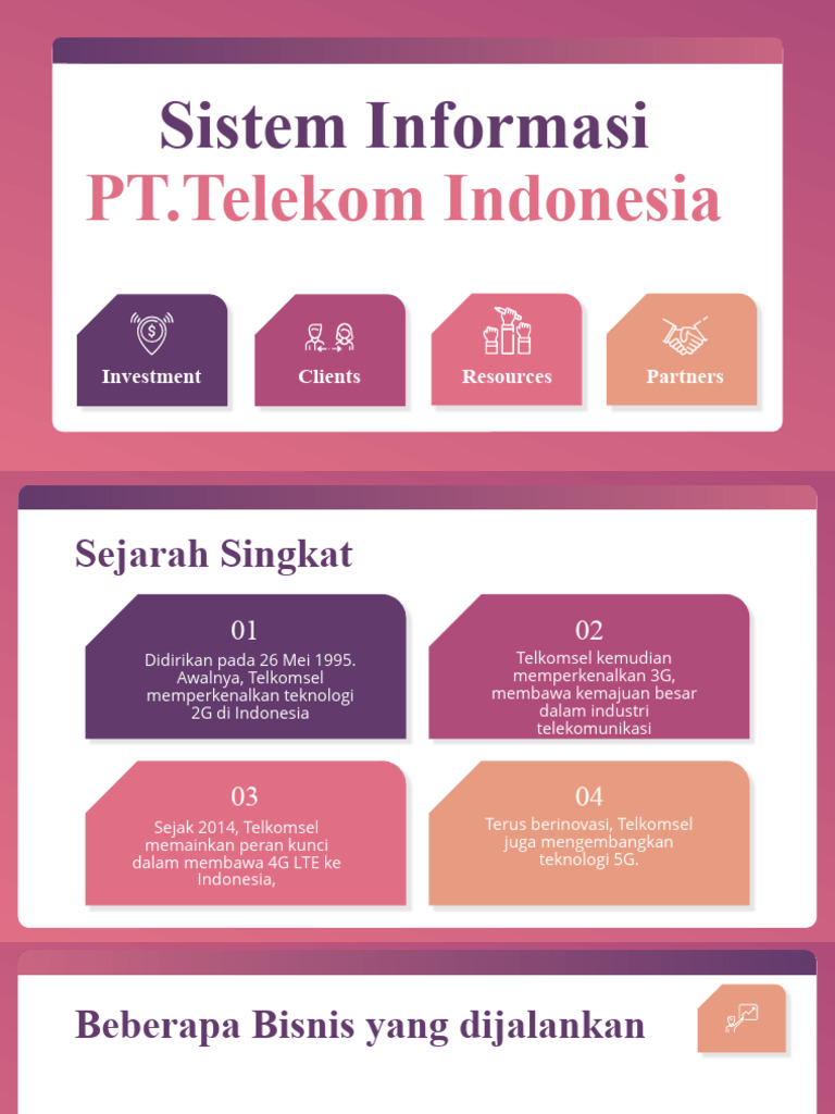 Sistem Informasi: PT - Telekom Indonesia | PDF