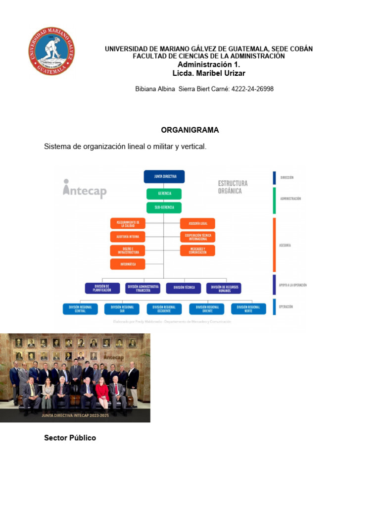 ORGANIGRAMA Intecap | PDF | Calidad (comercial) | Business