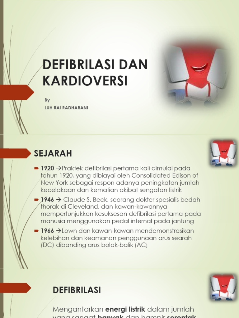 Prosedur Defibrilasi dan Kardioversi | PDF | Griya & Taman | Kesehatan ...