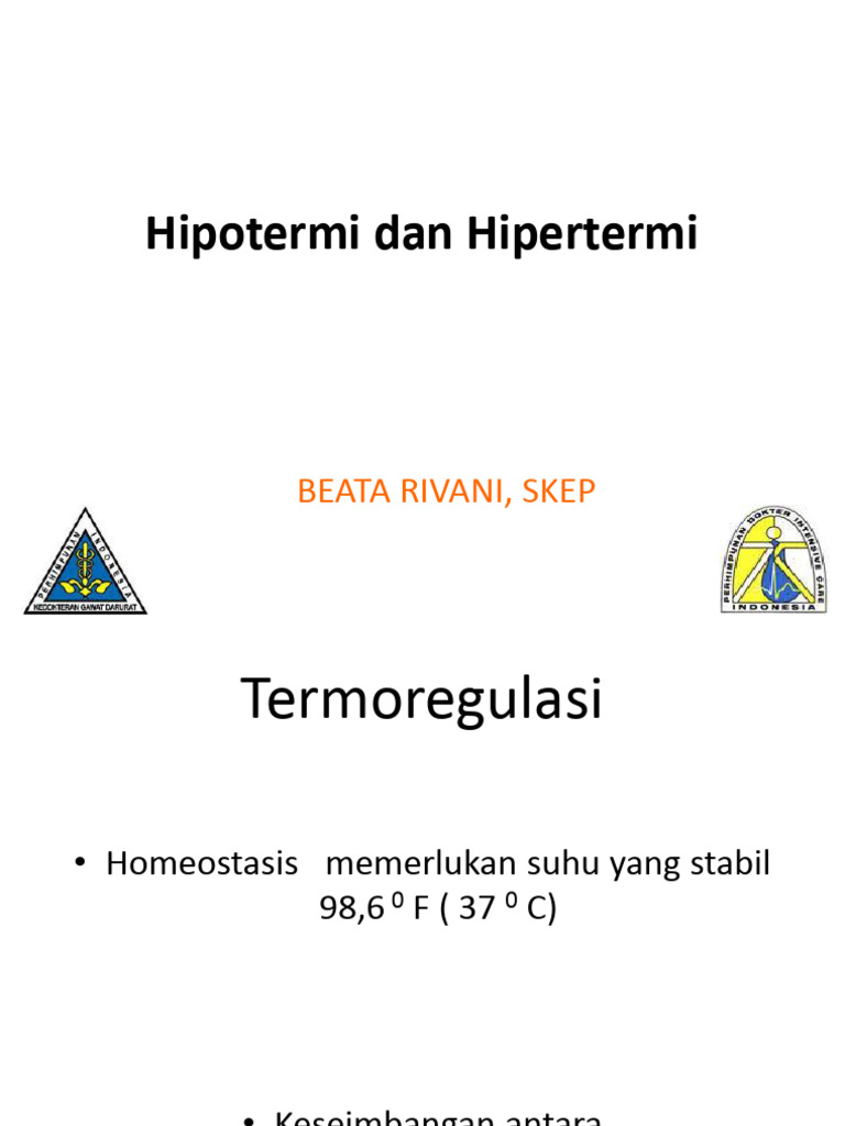 Termoregulasi: Hipotermi & Hipertermi | PDF