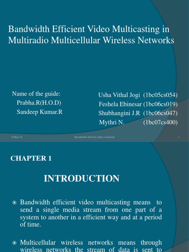 Bandwidth Efficient Video Multicasting in Multiradio Multicellular Wireless Networks | PDF ...