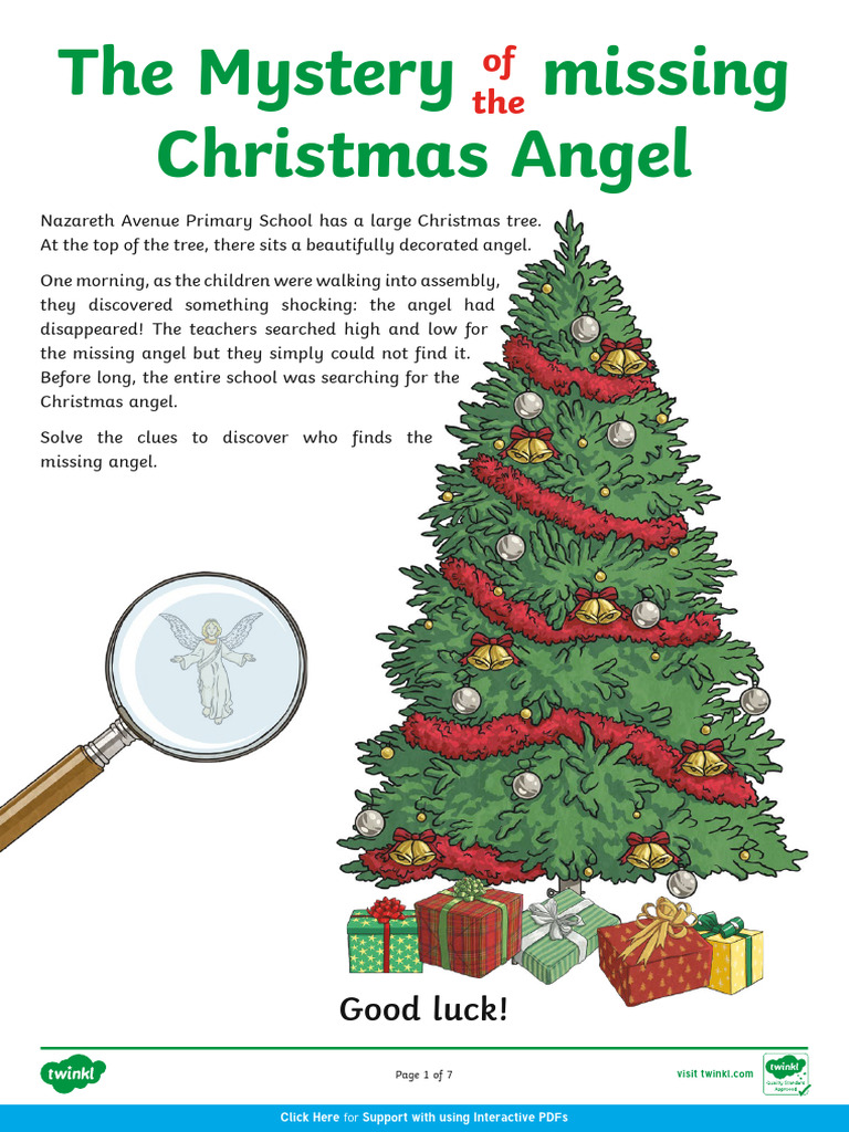 The Mystery of the Missing Angel (Teacher) | PDF