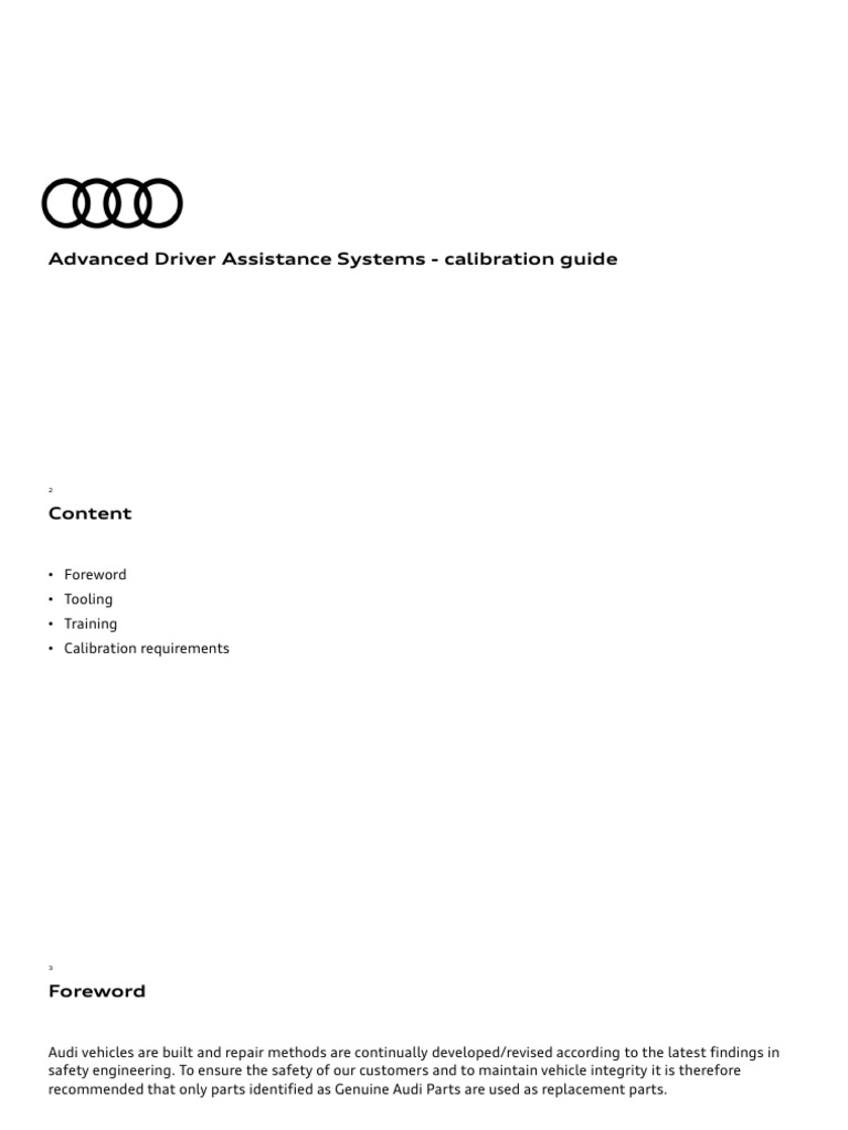 Adas Calibration Guide Pdf Headlamp Motor Vehicle