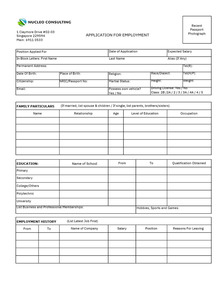 Application - Updated New Jan 2023 | PDF