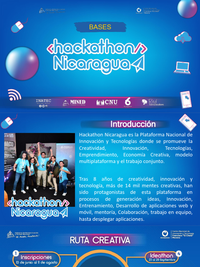 Presentación Hackathon 2024 | PDF | Iniciativa empresarial | Creatividad
