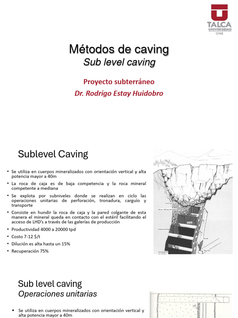 Método de Extracción Sub Level Stoping | PDF