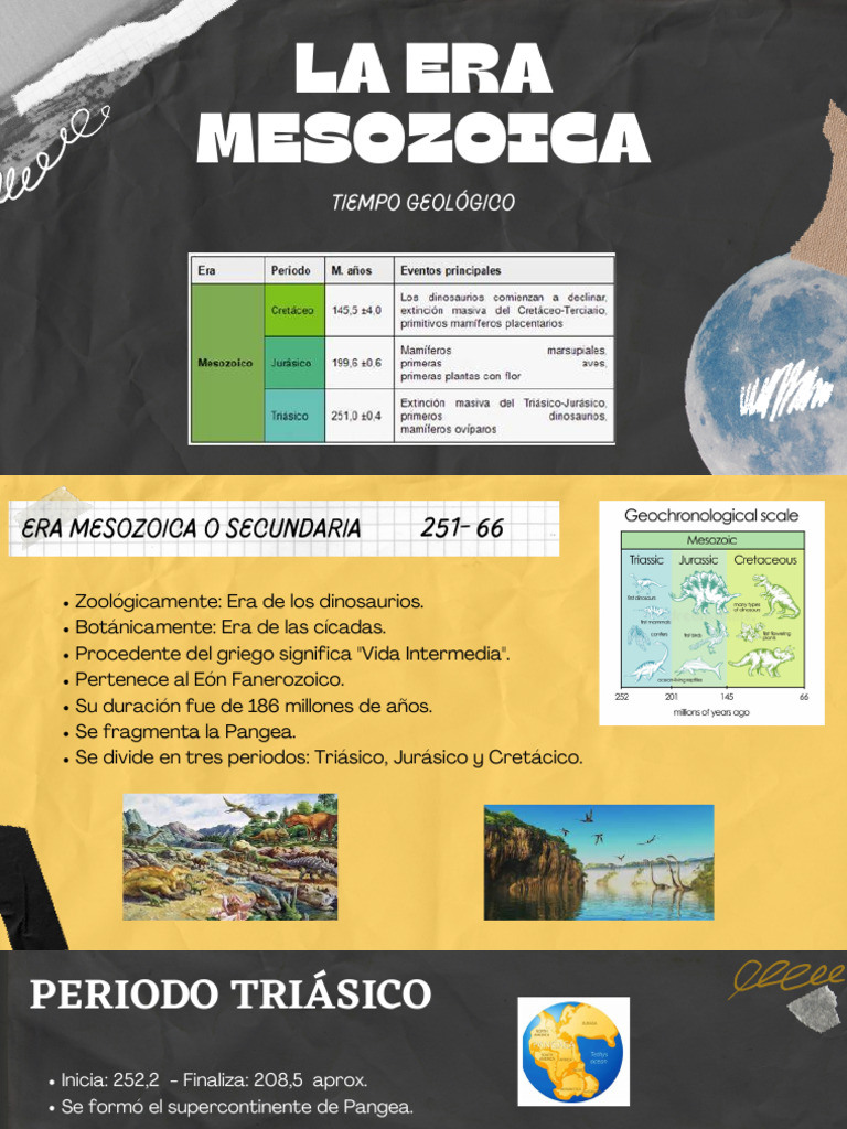 La Era Mesozoica | PDF | Ciencias de la Tierra | Naturaleza
