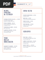 FGH Cafeteria Lunch Menu | PDF | Sauce | Hamburgers