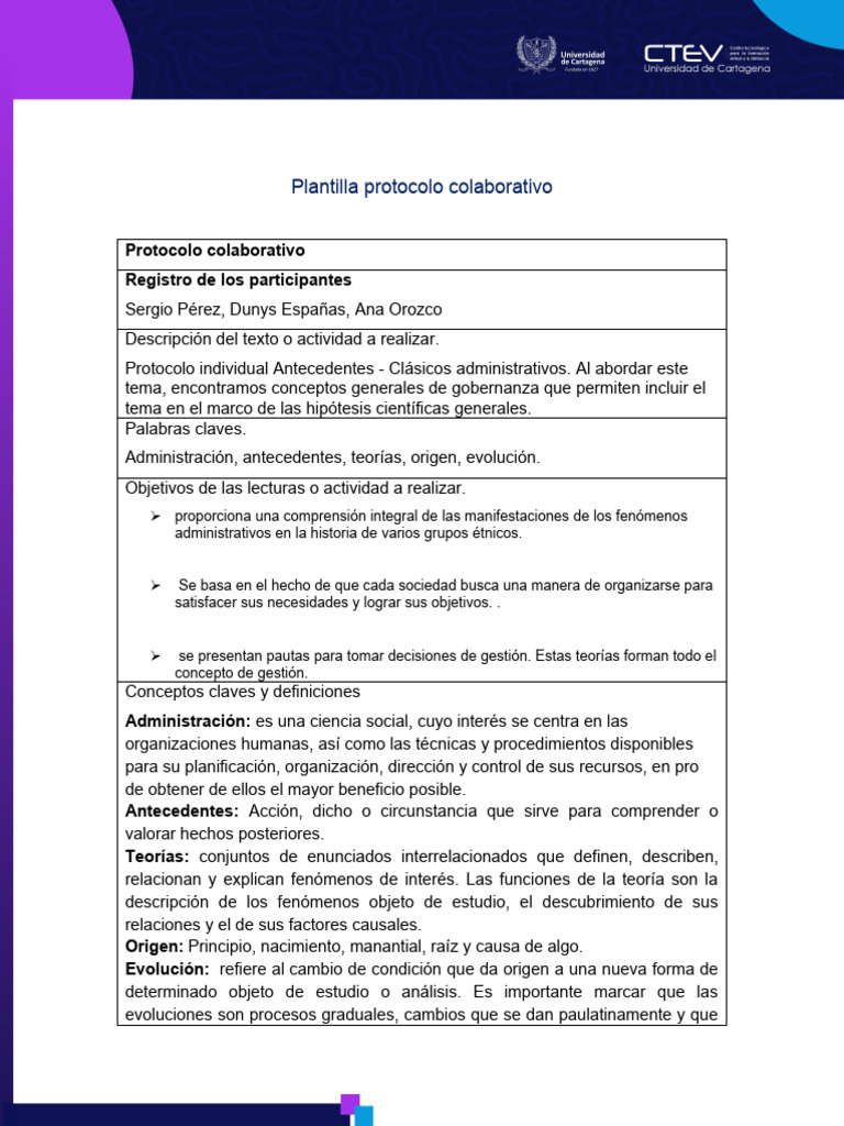 avance PROTOCOLO COLABORATIVO teorias (1 | Descargar gratis PDF | Teoría | Causalidad