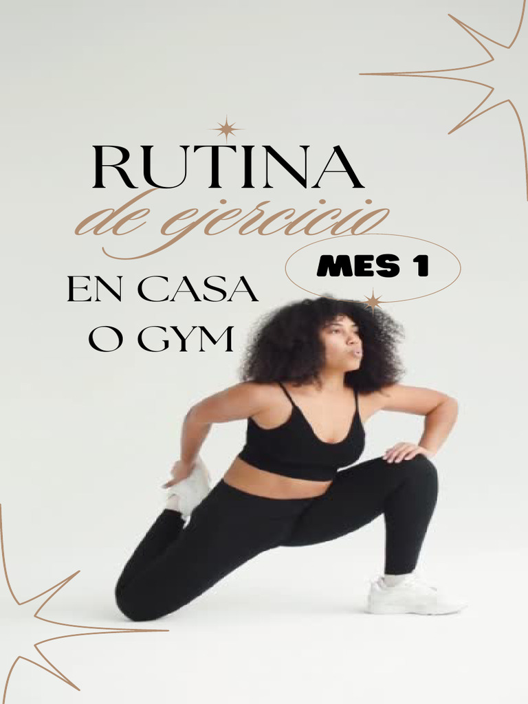 RUTINA MES 1 | PDF | Entrenamiento con pesas