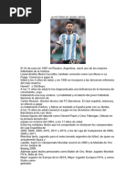 Lionel Messi Actividades | PDF