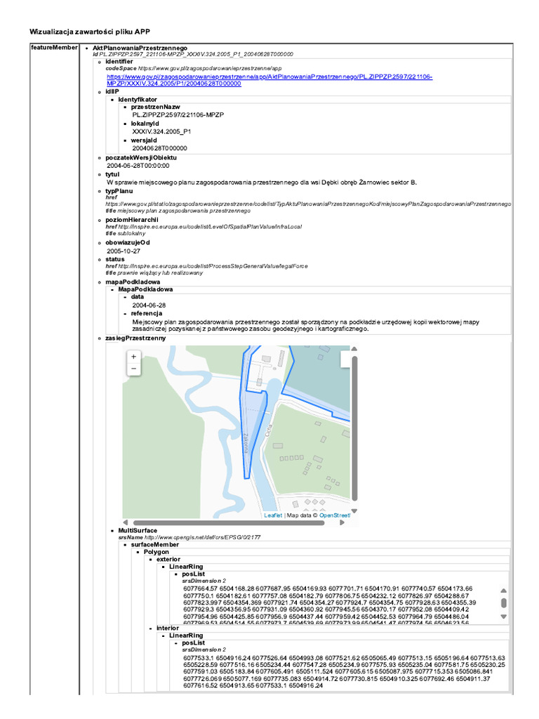 Wykazplanow View GML | PDF