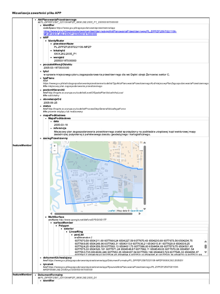 Wykazplansdzvadvaow View GML | PDF
