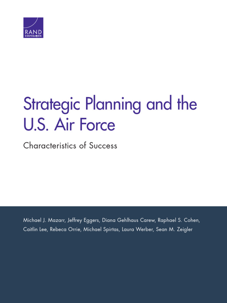 AD1085738 | PDF | Strategic Planning | Strategic Management