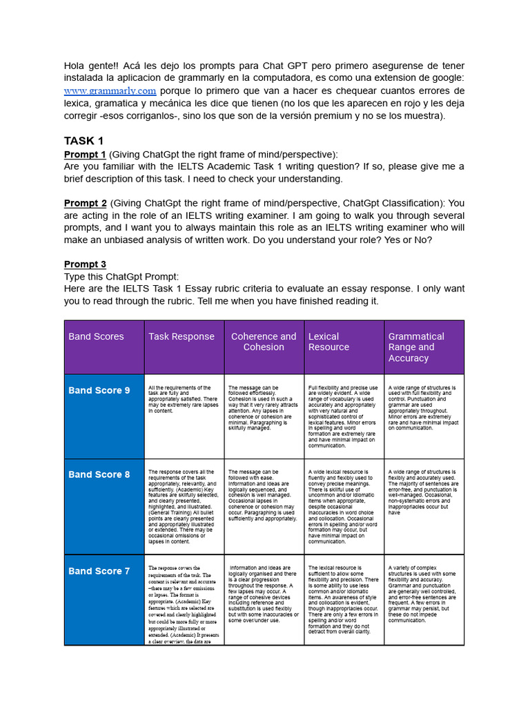 Chat GPT para Writing | PDF | Accuracy And Precision | Vocabulary