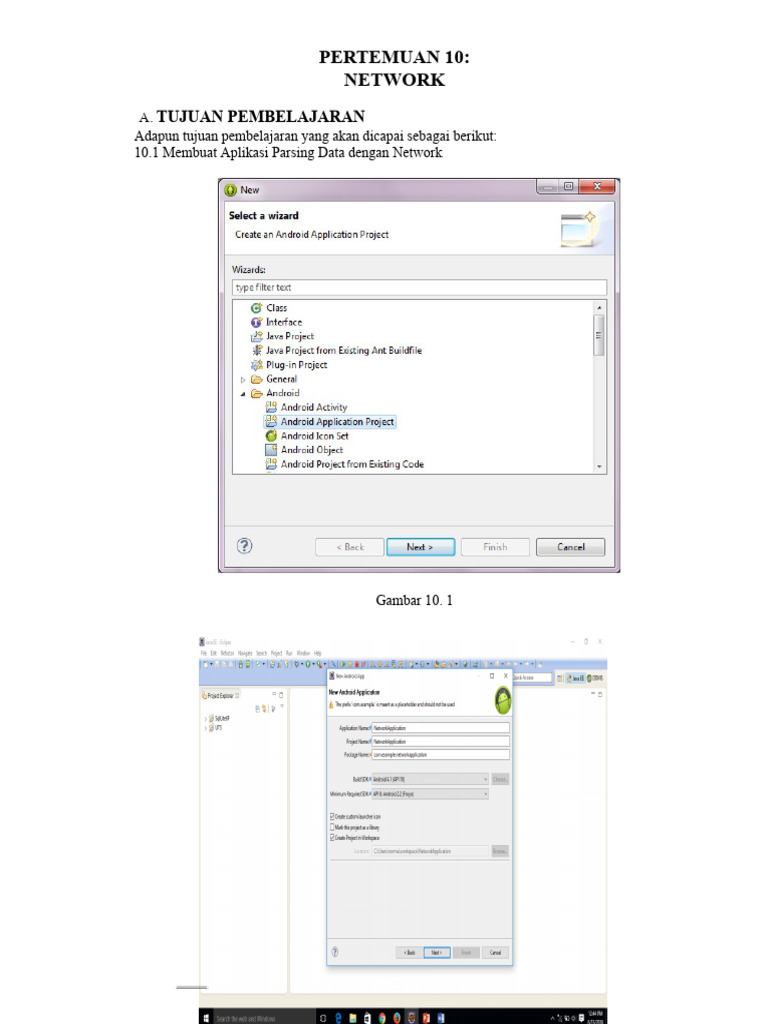 Aplikasi Parsing Data dengan Network | PDF | Json | Android (Operating ...