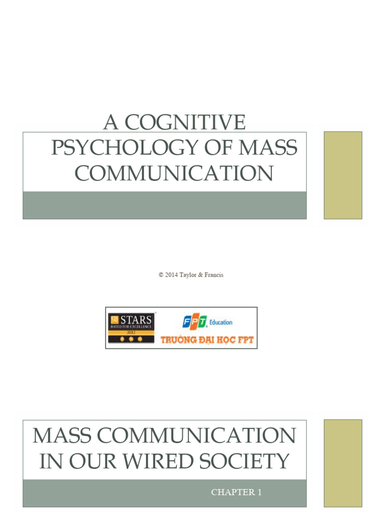 Chapter 1 - A COGNITIVE PSYCHOLOGY OF MASS COMMUNICATION | PDF | Mass Media | Newspapers