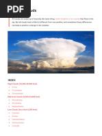 Igcse Geography Types of Clouds | PDF