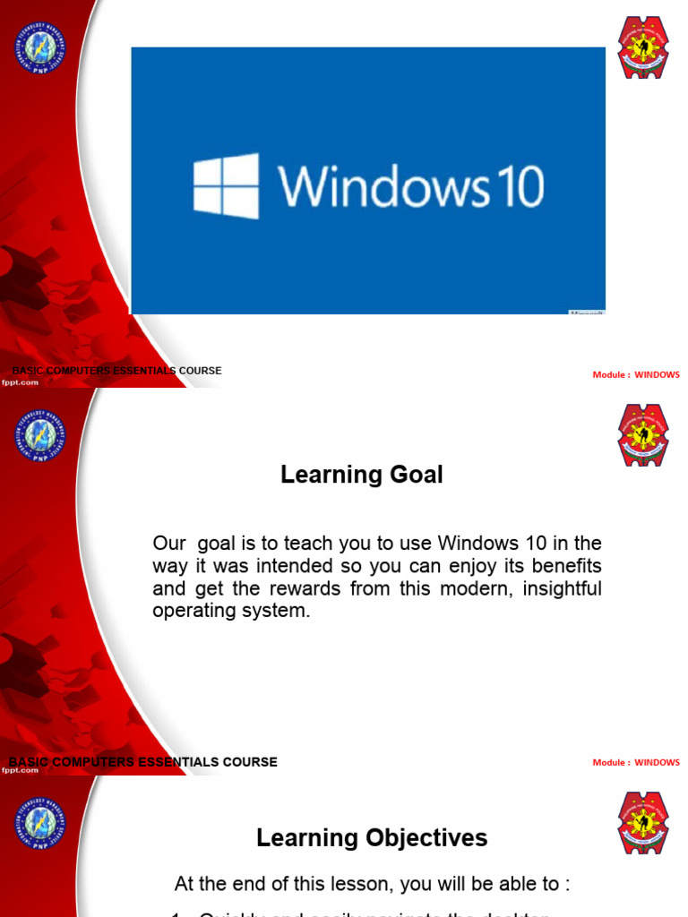 Windows Lecture | PDF | Window (Computing) | Microsoft Windows