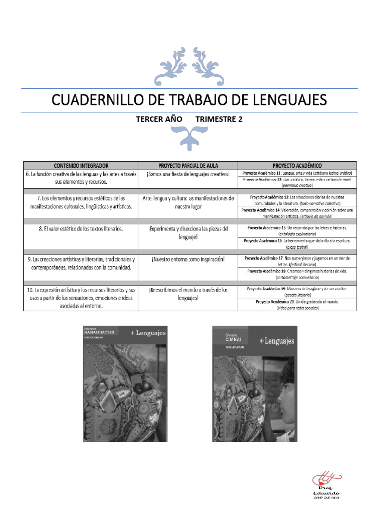 2T Cuadernillo Lenguajes 3° | PDF | Teatro | Poesía