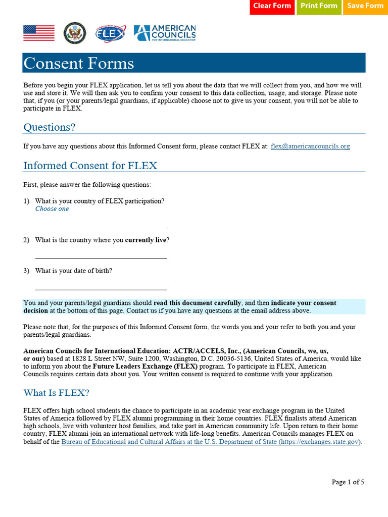 FLEX 2024 Informed Consent Country Without SCC-FILLABLE 3 | PDF ...