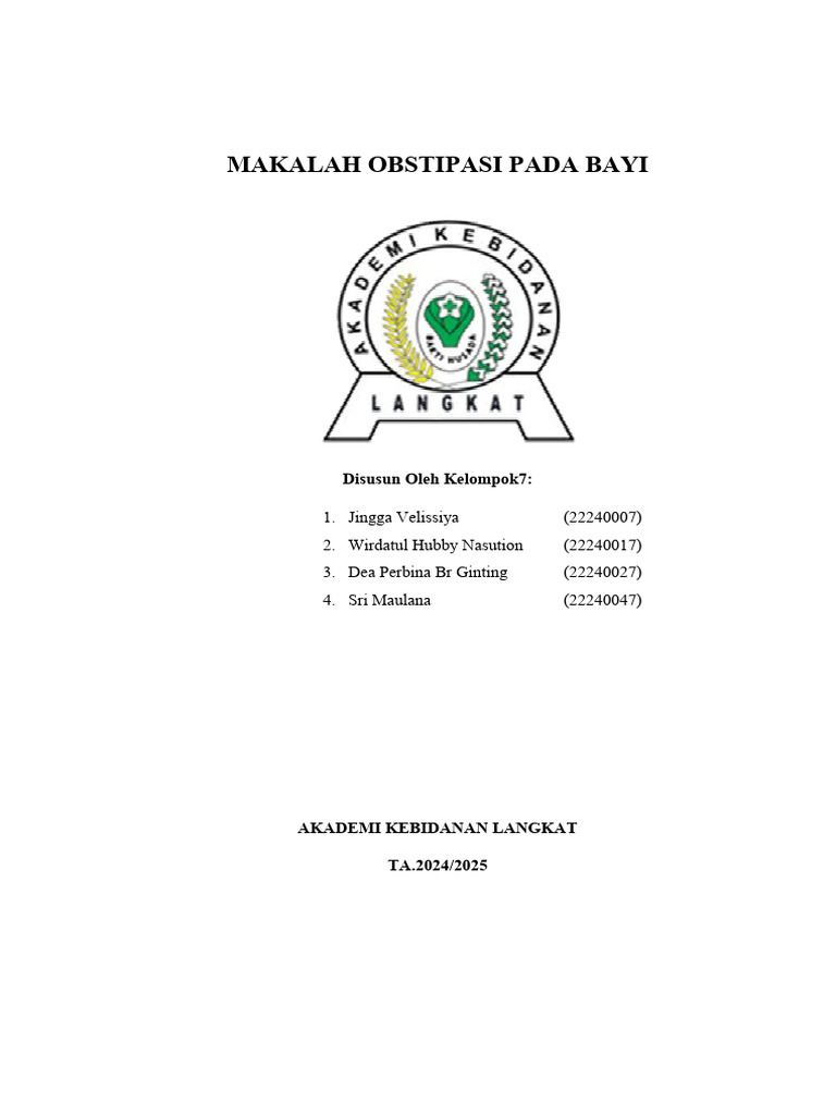 Obstipasi | PDF | Kesehatan Holistik