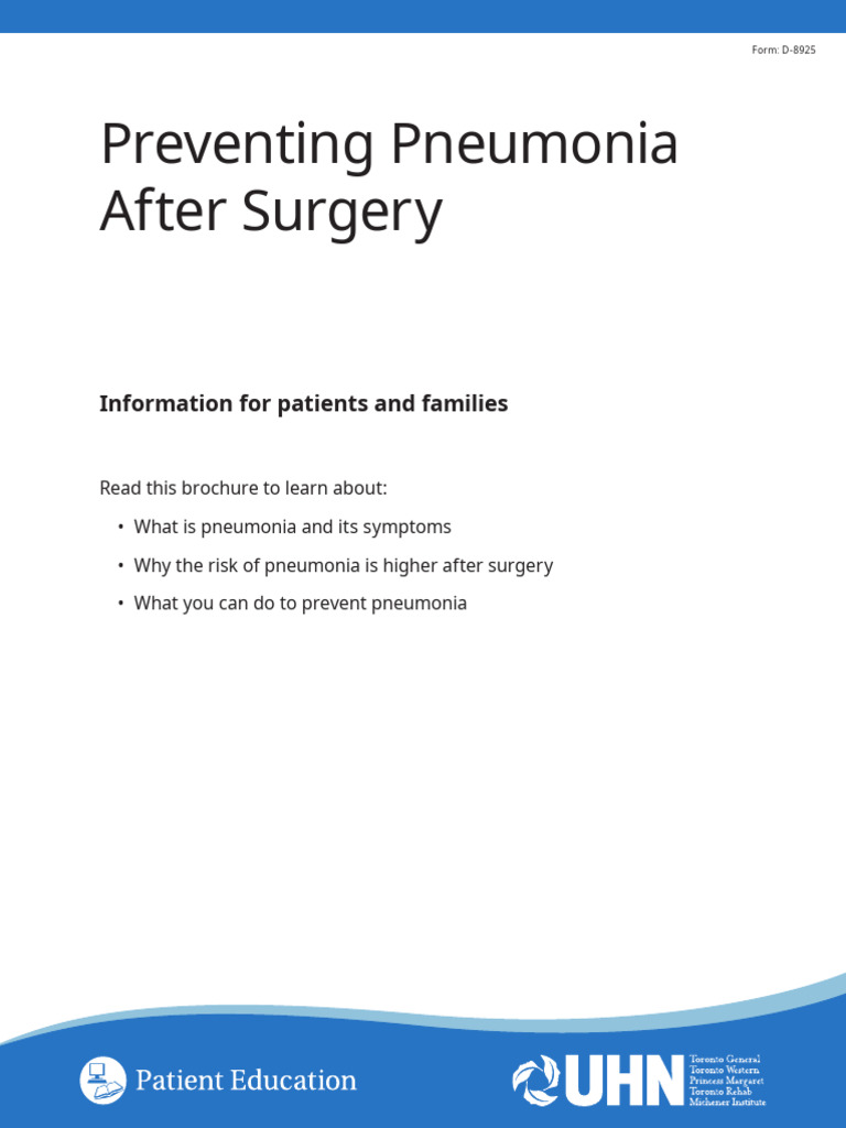 Preventing_Pneumonia_After_Surgery | PDF | Pneumonia | Breathing