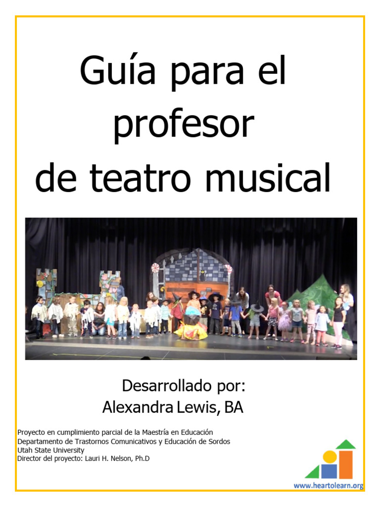 Musical Theater Project SPANISH Guia Comedia Musical | PDF | Canciones ...