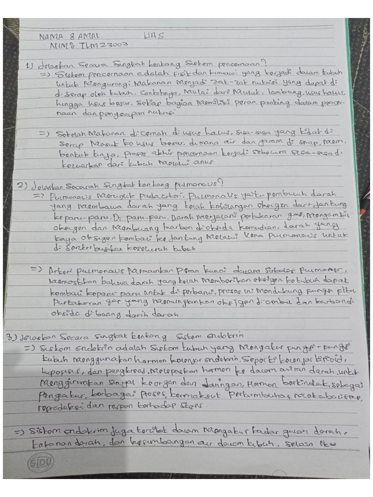 UAS .Perbaikan AMAL TLM 23003 | PDF