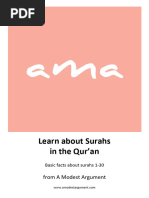 List of Surahs in Quran | PDF | Quran | Islam