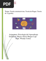 Cuadro Comparativo (Piaget y Vygotsky) | PDF | Aprendizaje | Constructivismo (filosofía de la ...