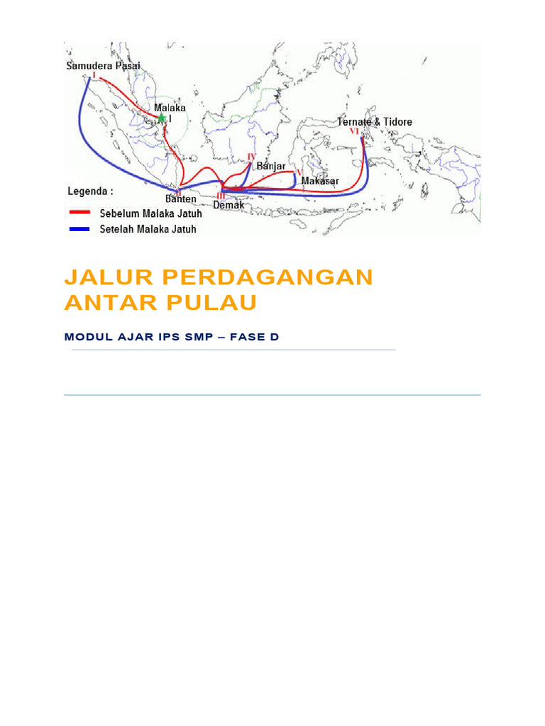 8 - 2 .A.3 Jalur Perdagangan Antar Pulau | PDF