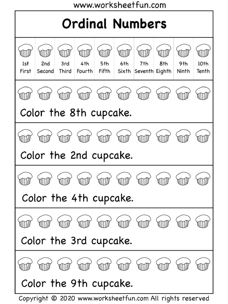Wfun20 Ordinal Numbers T1 20 2 | PDF